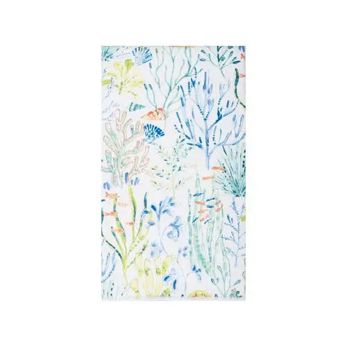 C&F HOME Coralie Sound Marine Watercolor 100% Cotton Printed Dishtowel - Blue