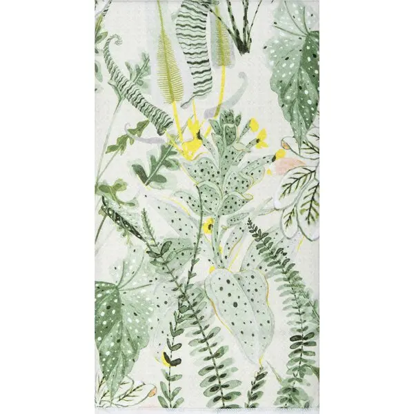 C&F HOME Parson Abstract Botanical Watercolor 100% Cotton Printed Dishtowel - Green