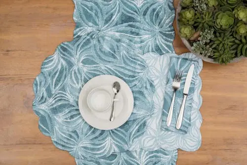C&F HOME Azzurra Marine Coastal Reversible Table Runner 14" X 51
