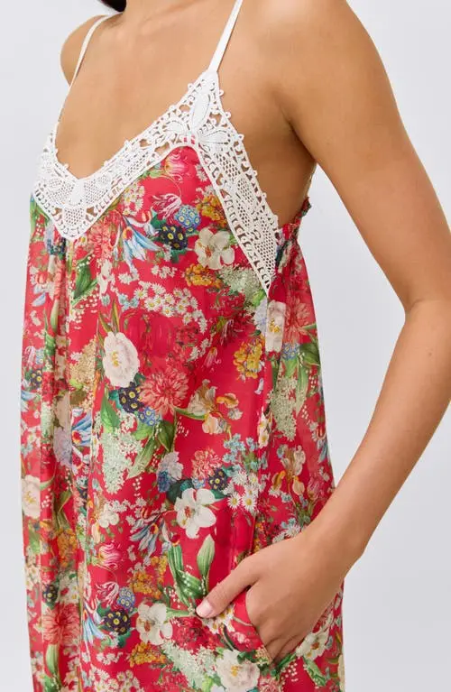 PAPINELLE Holly Lace Trim Cotton Voile Nightgown