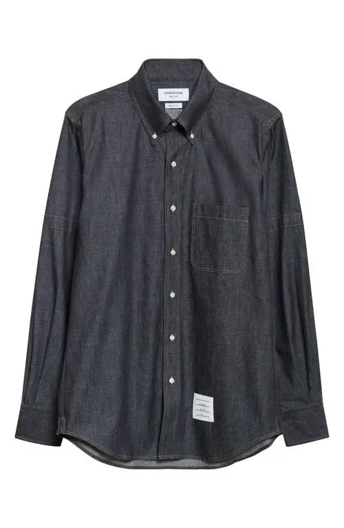 Thom Browne Oxford Armband Cotton Button-down Shirt