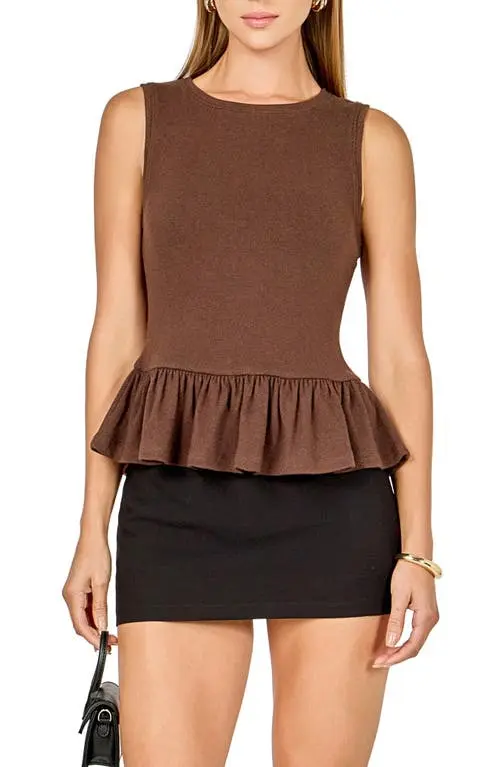 Endless Rose Knit Peplum Tank