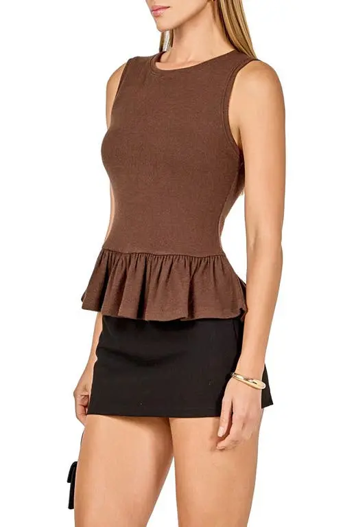 Endless Rose Knit Peplum Tank