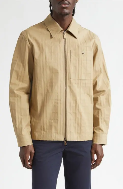 Burberry Oakwell Cotton Jacquard Zip Jacket
