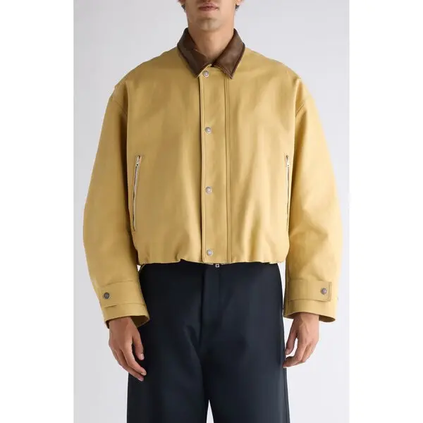 Acne Studios Opado Cotton Sateen Jacket - Sand Beige