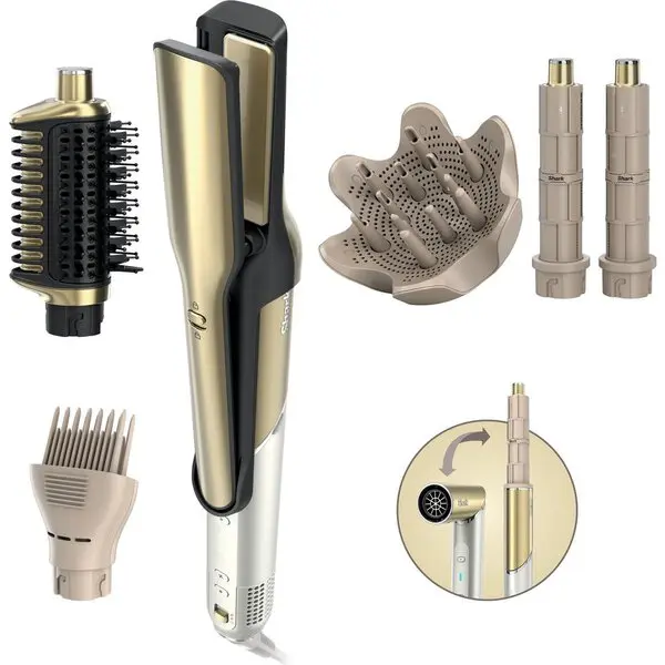 SHARK Glam Ceramic & Powerful Air Styling & Drying System - Gold