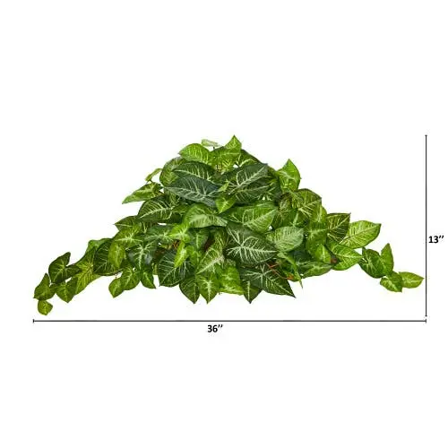 NEARLY NATURAL 36-in Nephthytis Artificial Ledge Plant