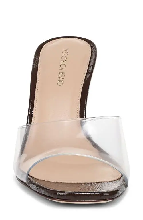 Veronica Beard Asha Wedge Sandal - Clear/mocha