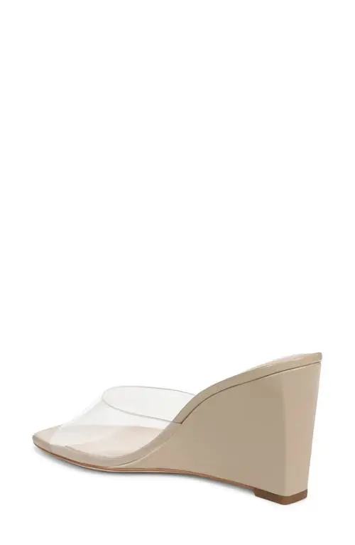 Veronica Beard Asha Wedge Sandal - Clear/sand