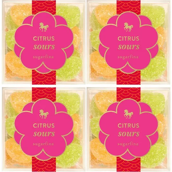SUGARFINA Lunar New Year Set Of 4 Citrus Sours Candy Cubes - No Color
