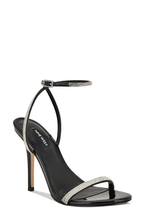Nine West Stodia Embellished Ankle Strap Sandals