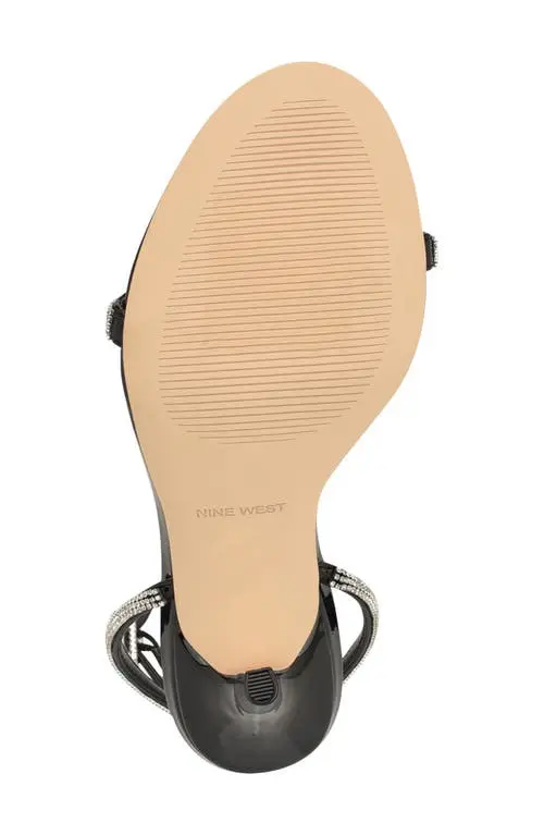 Nine West Stodia Embellished Ankle Strap Sandals