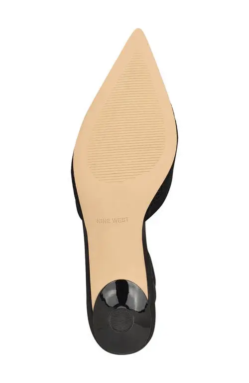 Nine West Rizze Slingback Kitten Heel Pumps - Black