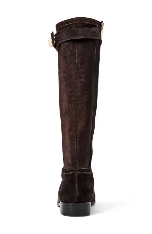 Bruno Magli Pamelina Knee High Boot - Dark Brown Suede