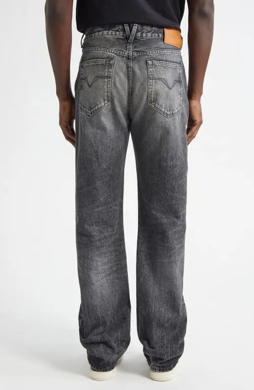 Versace Loose Fit Stonewash Denim Jeans - Medium Grey