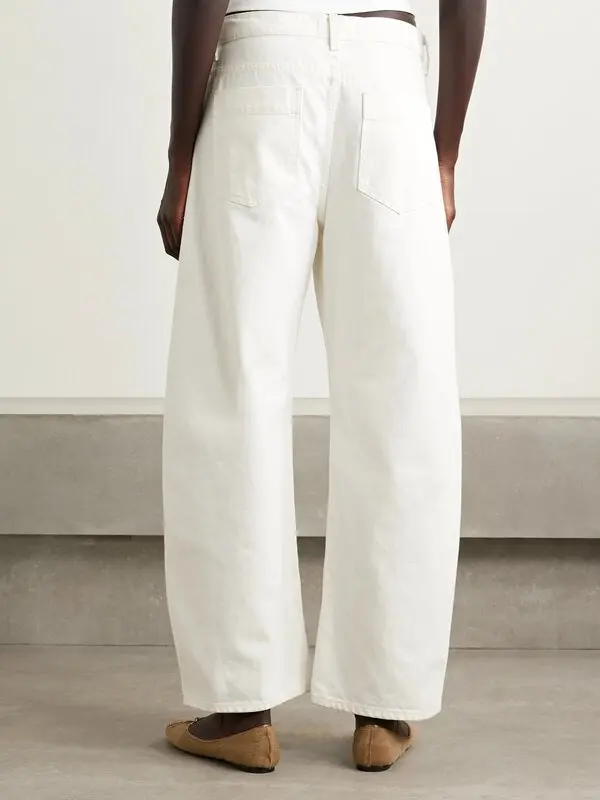 NILI LOTAN Tribeca High-rise Barrel-leg Jeans - Neutrals