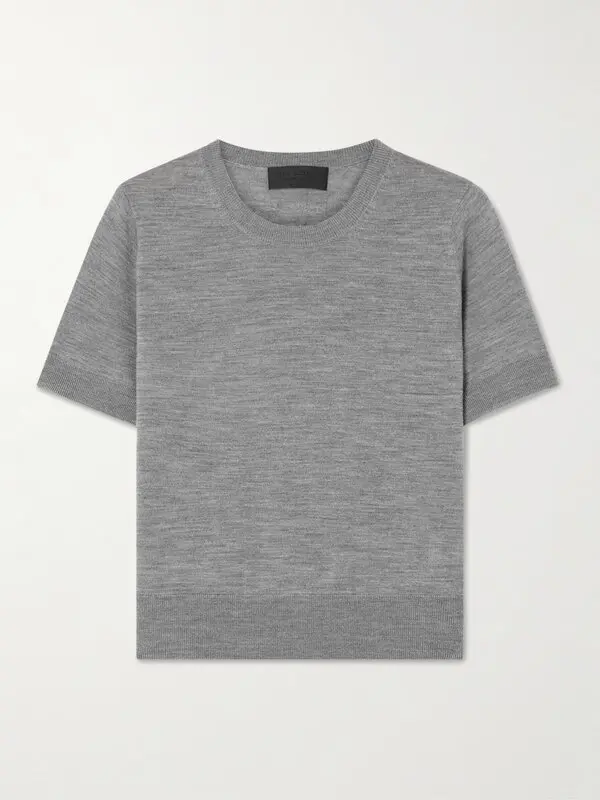 NILI LOTAN Leilani Merino Wool Top - Gray