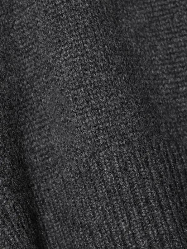NILI LOTAN Tabitha Cashmere Turtleneck Sweater - Gray