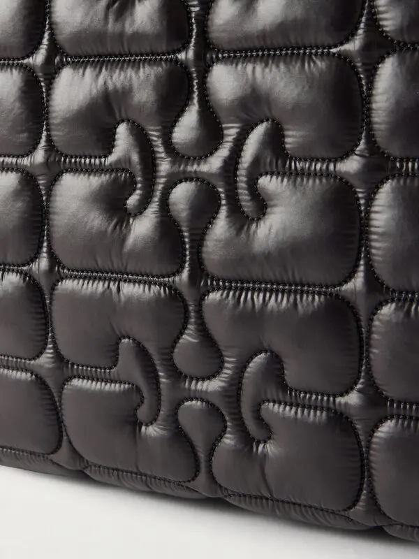 GANNI Re-tech Xxl Quilted Recycled-shell Tote Bag