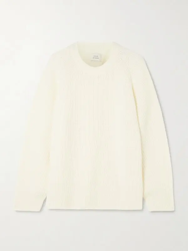 Loulou De Saison Dakota Ribbed Cashmere Sweater