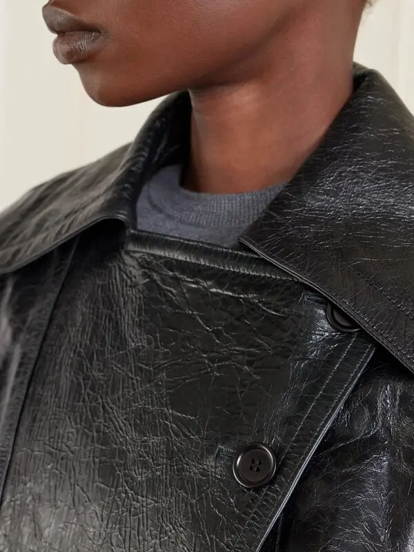 Co Engineered Double-breasted Leather Jacket