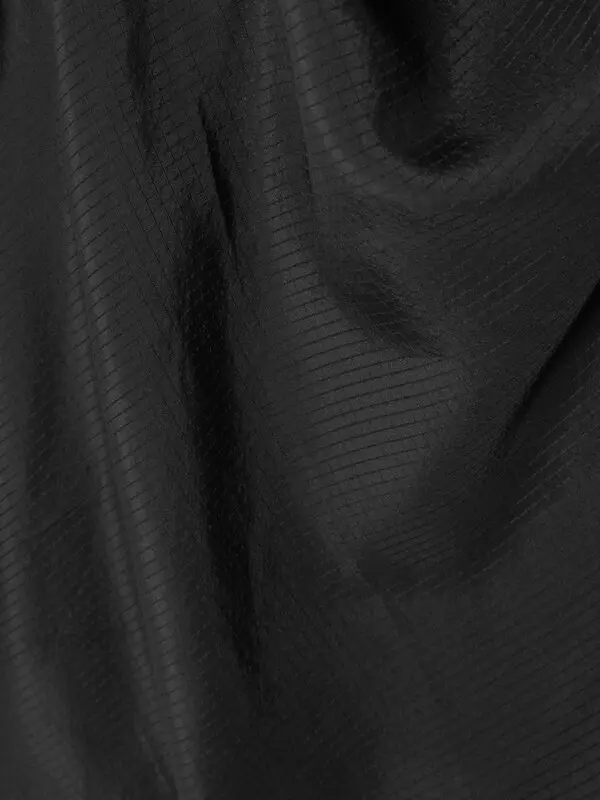 ST. AGNI Textured-silk Halterneck Top