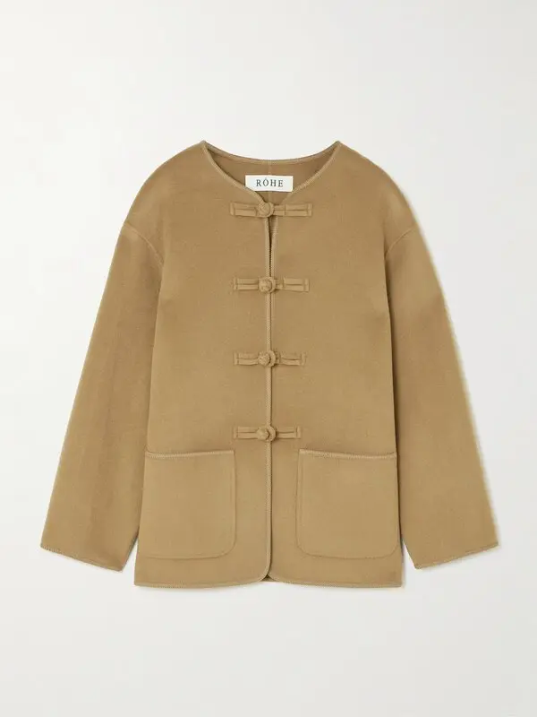 RÓHE Marie Wool And Cashmere-blend Jacket - Brown