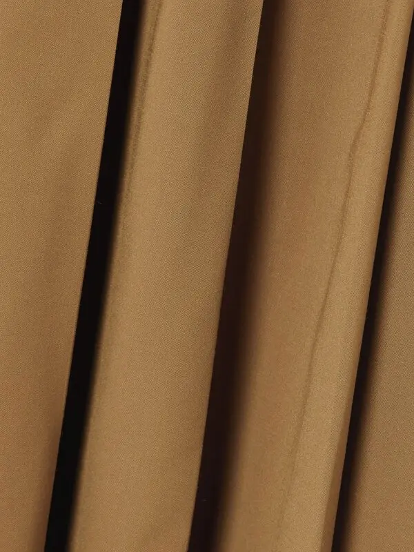 RÓHE Pleated Wool-blend Twill Midi Skirt