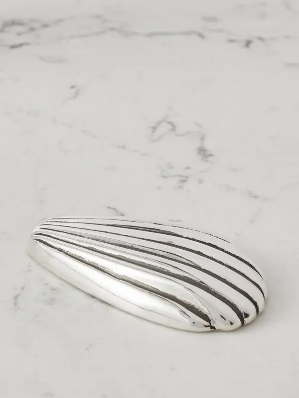 SOPHIE BUHAI Net Sustain Coquille Hand Mirror - Silver