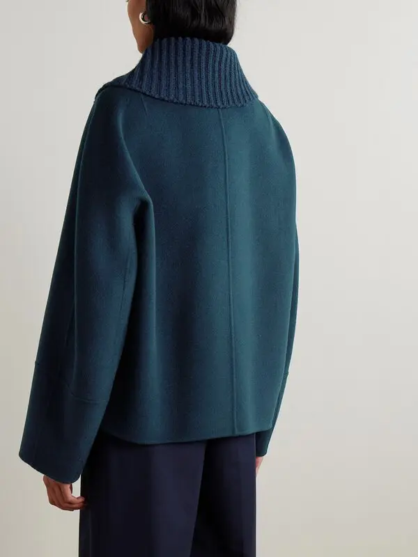 JOSEPH Cooksey Wool And Cashmere-blend Jacket - Blue