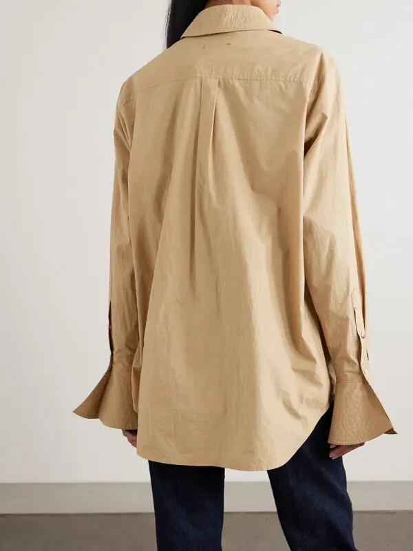 Ossou Haze Oversized Cotton-poplin Shirt