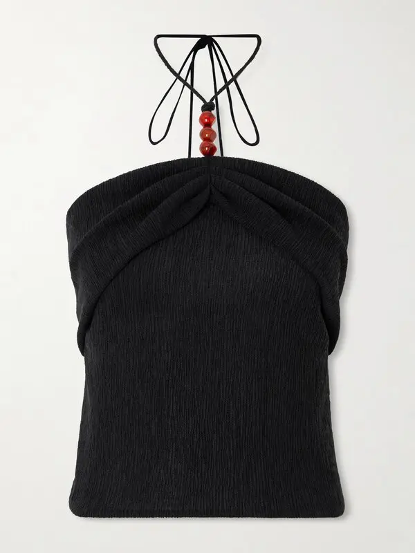 Magda Butrym Embellished Halterneck Top