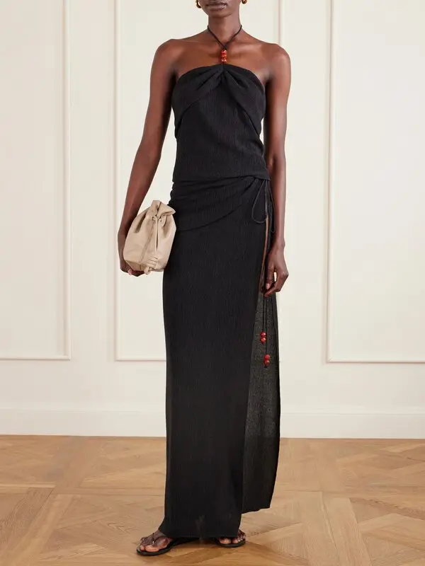 Magda Butrym Embellished Halterneck Top