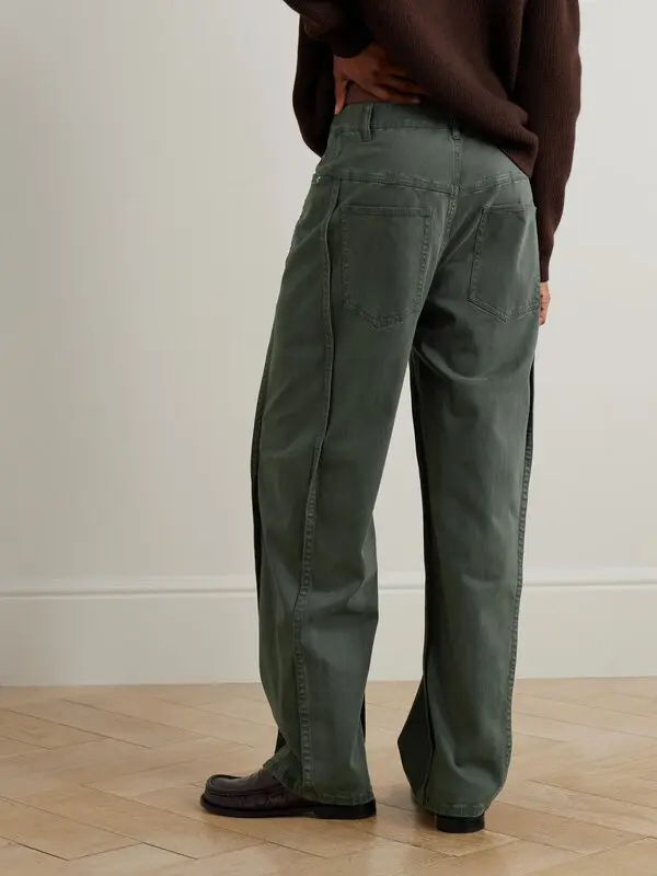 Tibi Stretch-twill Wide-leg Pants