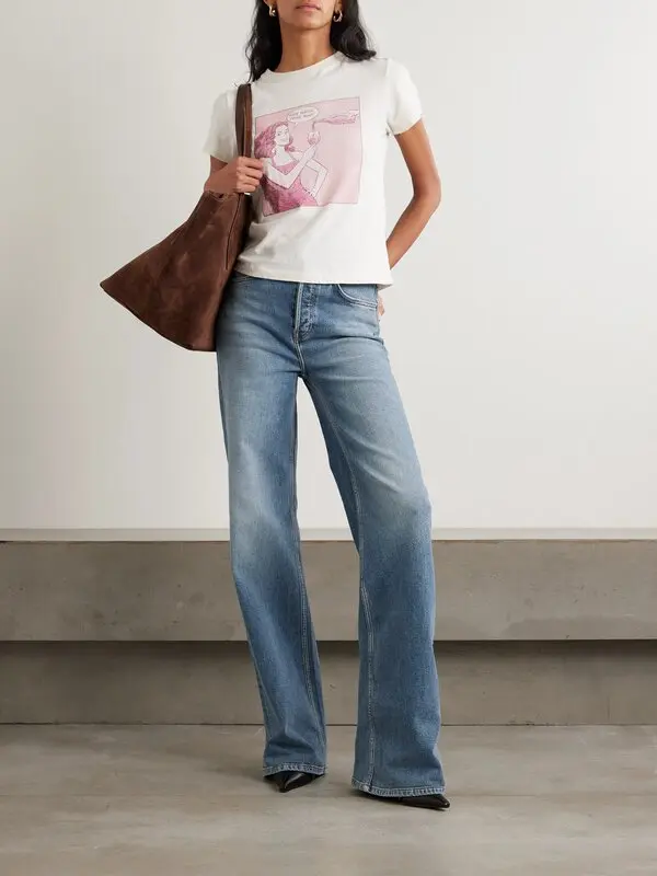 RE/DONE High-rise Wide-leg Jeans