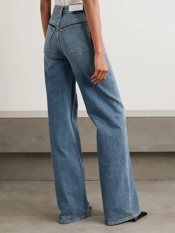 RE/DONE High-rise Wide-leg Jeans