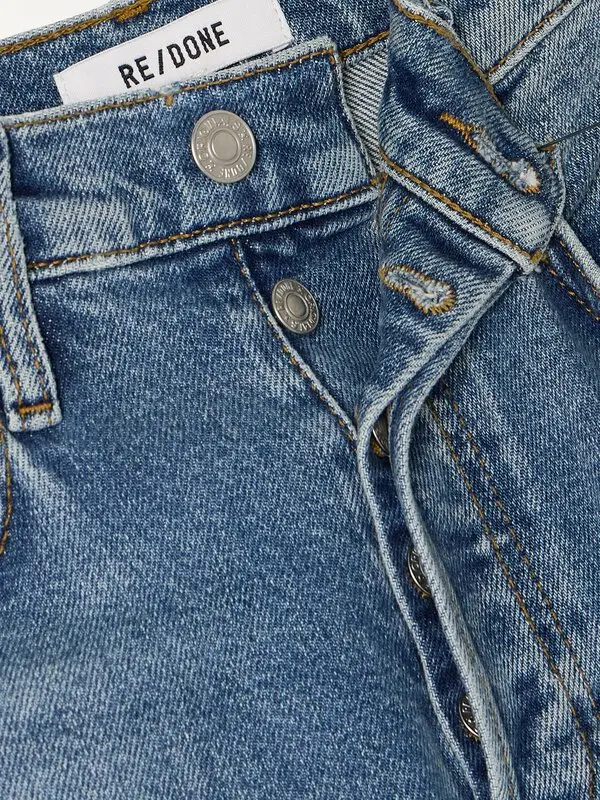 RE/DONE High-rise Wide-leg Jeans