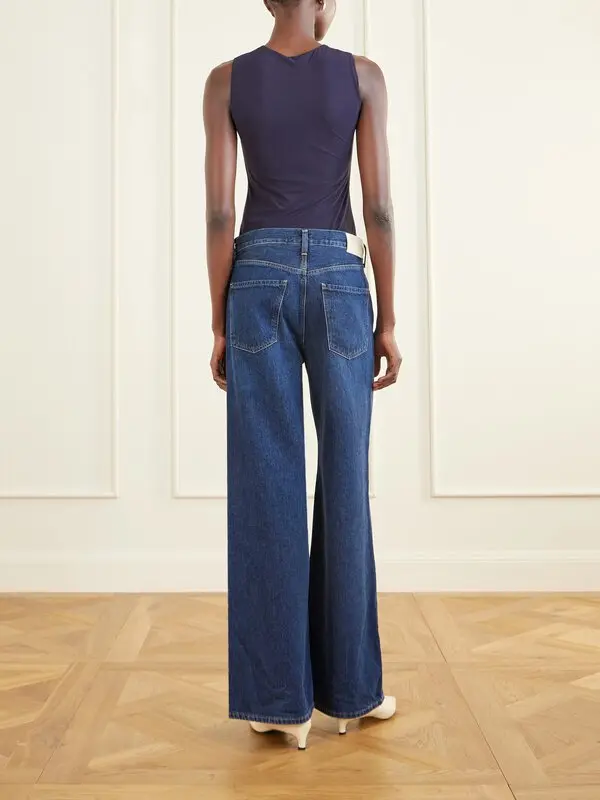 JIL SANDER Stretch-jersey Bodysuit - Blue