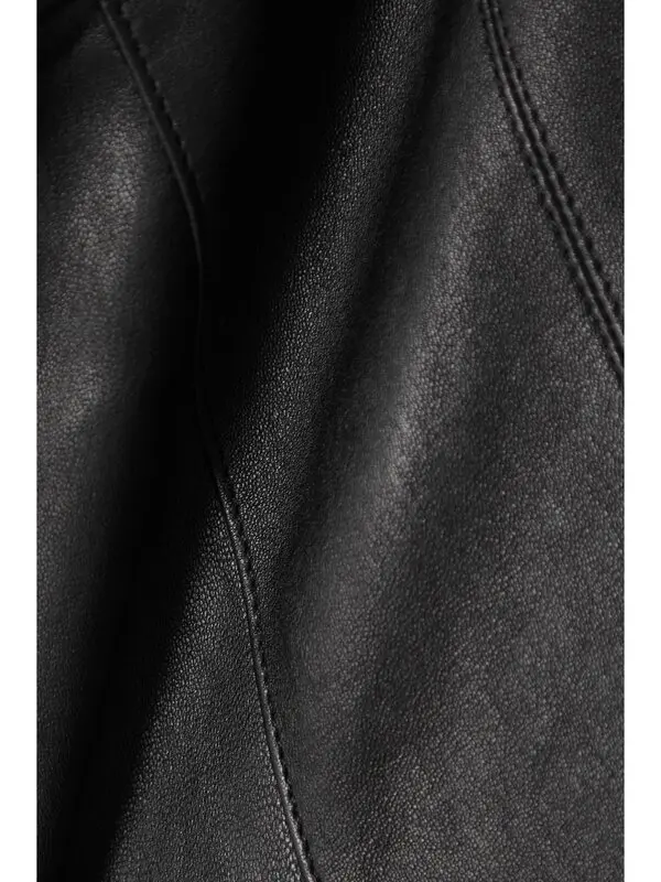 Sprwmn Paneled Leather Flared Pants