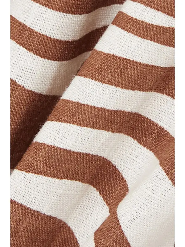 Faithfull The Brand Sibyl Printed Linen Straight-leg Pants
