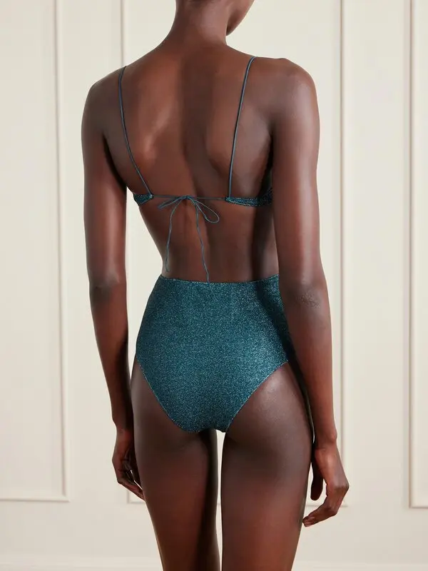 Oseree Lumière Lurex Bikini - Blue