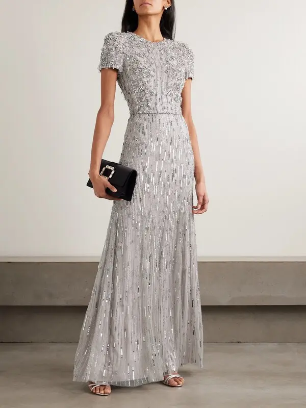 Jenny Packham Eliza Embellished Tulle Gown