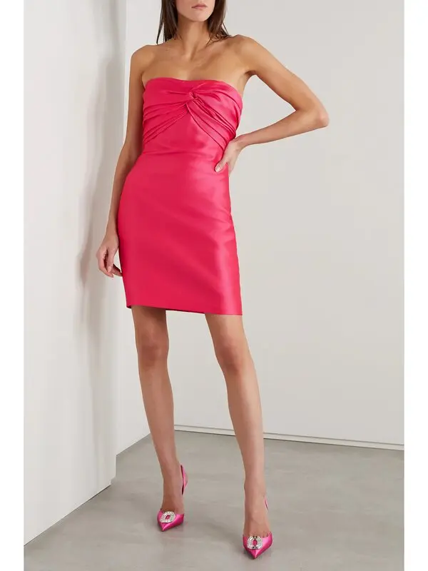 REEM ACRA Convertible Strapless Mini Dress