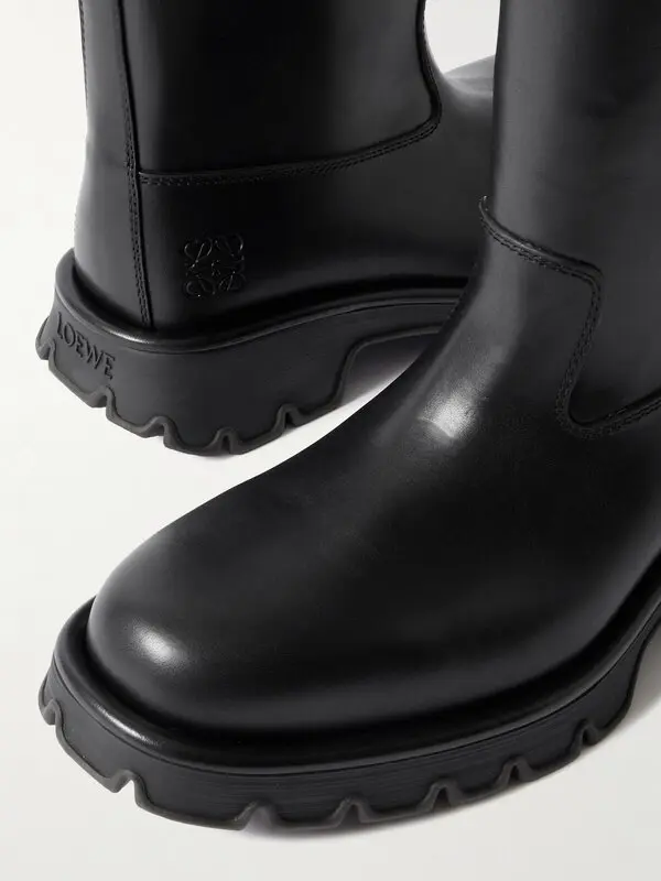 Loewe Bobby Leather Ankle Boots