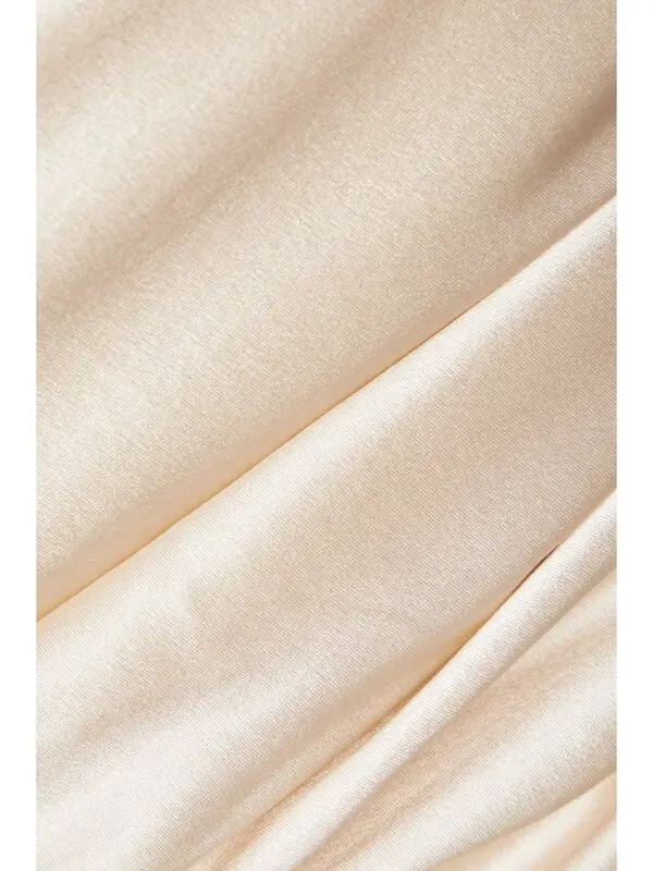 ET OCHS Asymmetric Draped Silk-charmeuse Mini Dress