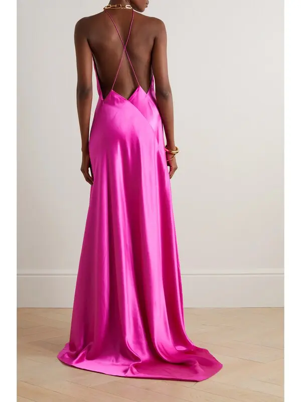 Michael Lo Sordo Paloma Silk-satin Gown