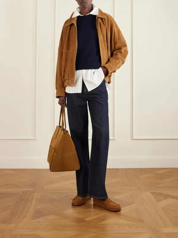 GIANVITO ROSSI Suede Loafers - Brown