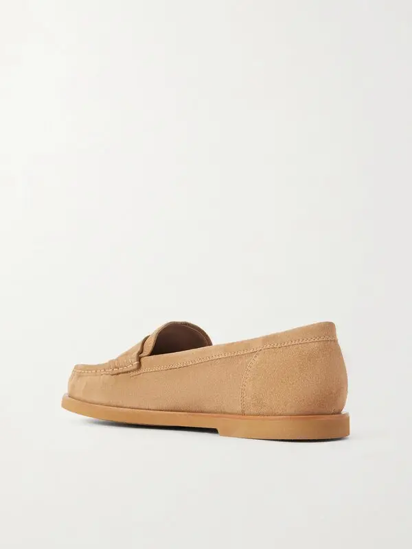 GIANVITO ROSSI Suede Loafers - Brown
