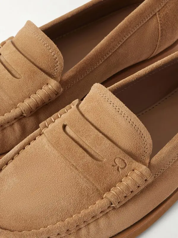 GIANVITO ROSSI Suede Loafers - Brown