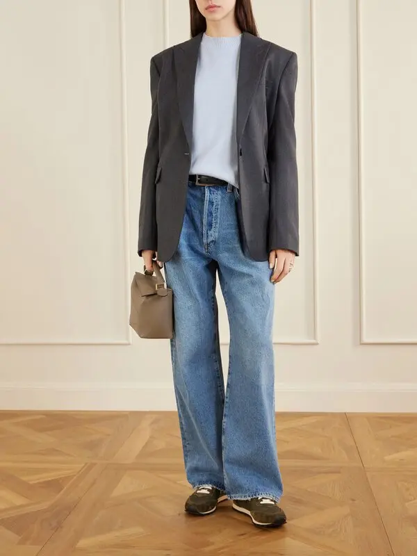 ANINE BING Lee Cashmere Sweater - Blue